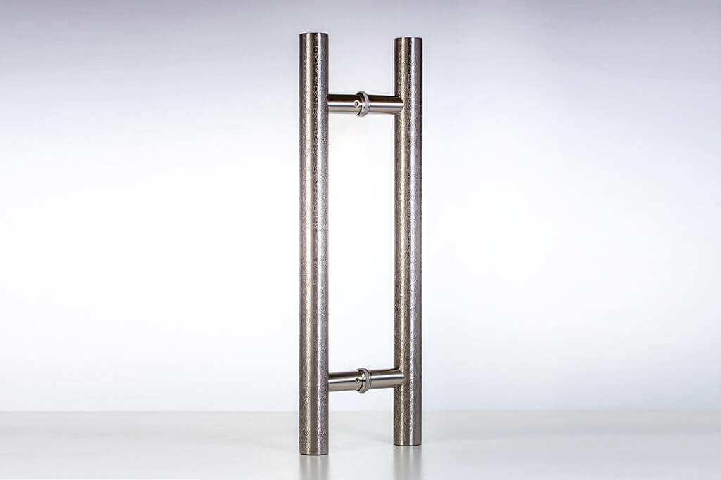 Carnegie (Engraved/Carvings) Modern Entry Door Handles, Stainless Steel ...