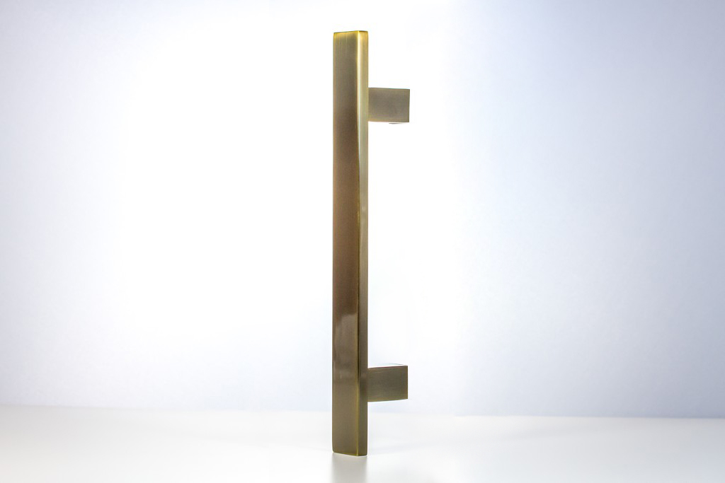 Madison 1-Sided Door Handles, Modern Stainless Steel Front Door Handle ...